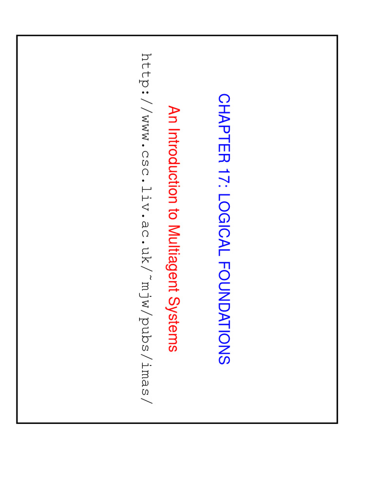 Multiagent Systems: Logical Foundations | PDF | Modal Logic | Axiom