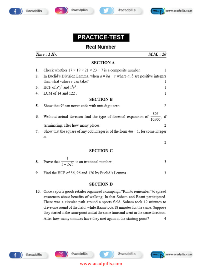 Math Practice Papers | PDF | Equations | Numbers