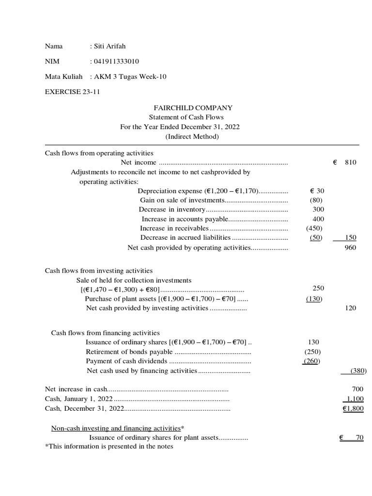 Akm3 Week-10 | PDF | Cash Flow Statement | Expense