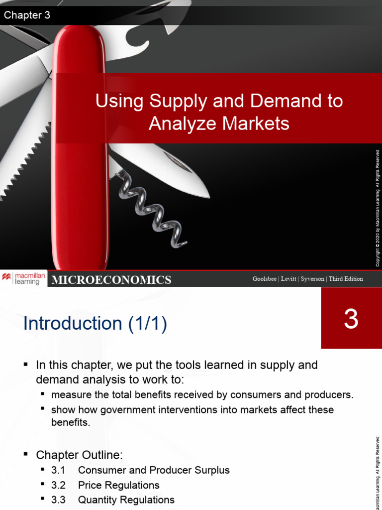 Lecture Slides | PDF | Economic Surplus | Microeconomics