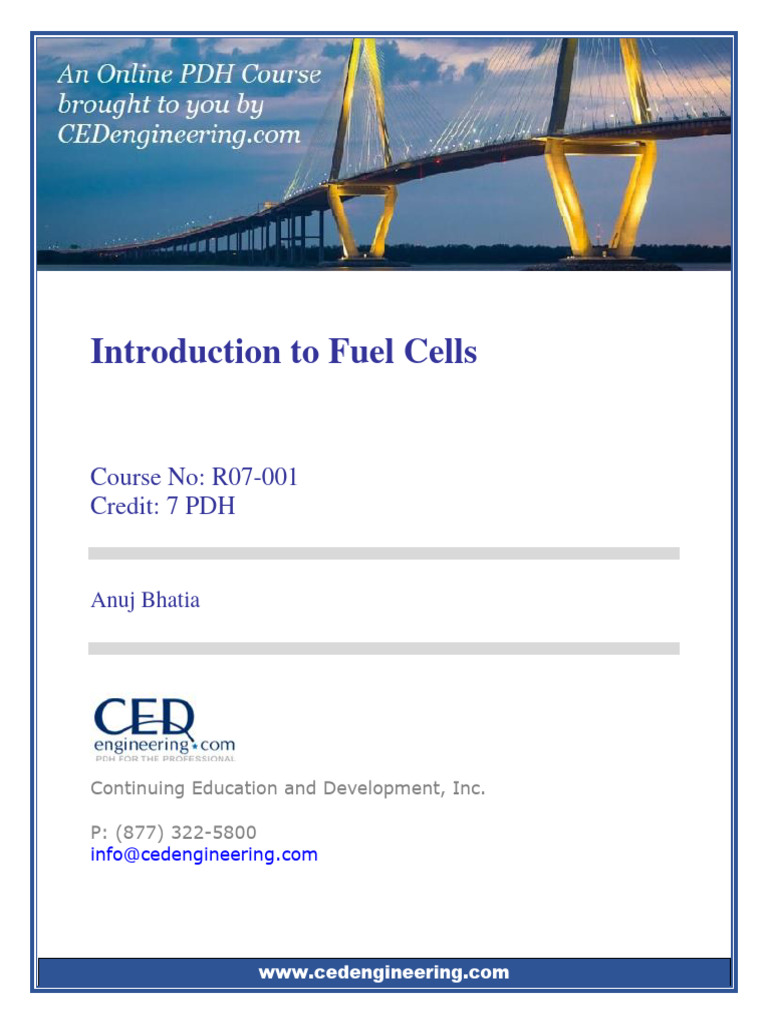 Introduction To Fuel Cells | PDF | Fuel Cell | Cogeneration