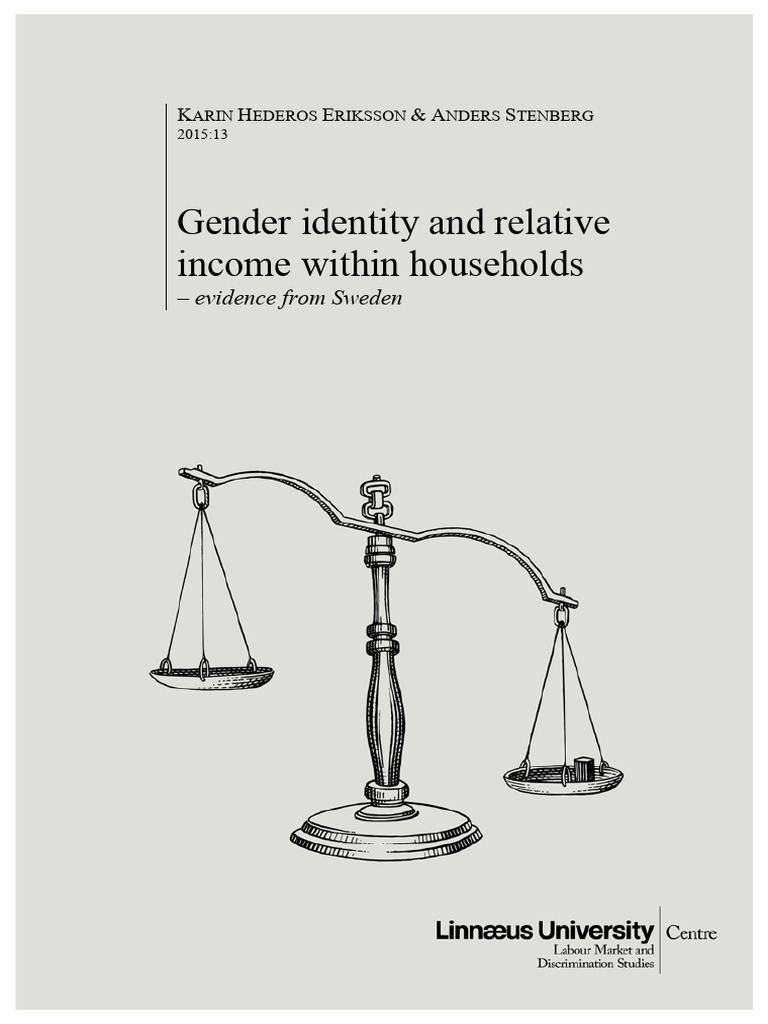 Gender Identity and Relative Income Within Households | PDF | Labour ...