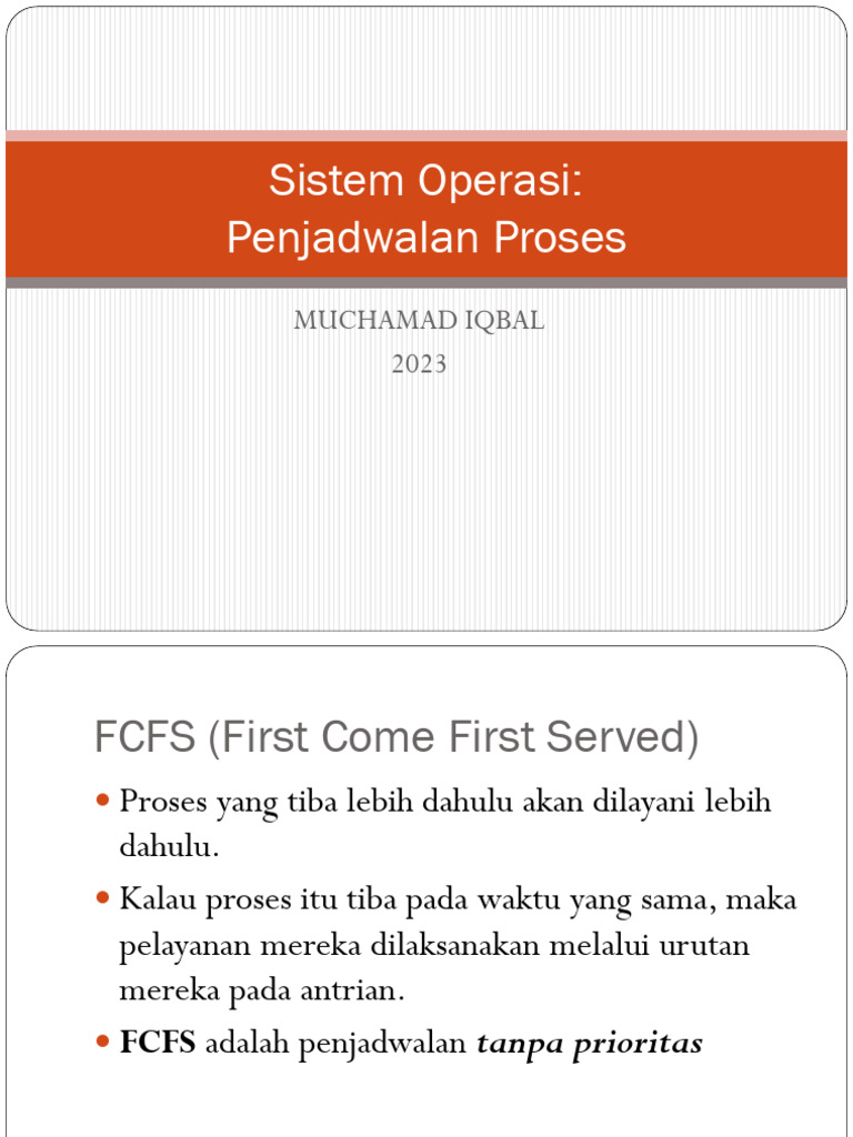 OS6 Penjadwalan Proses Lanjutan | PDF