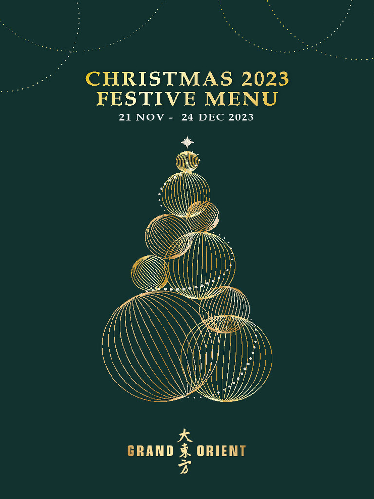 Grand Orient Christmas Menu Web Ready | PDF | Tofu | Stir Frying
