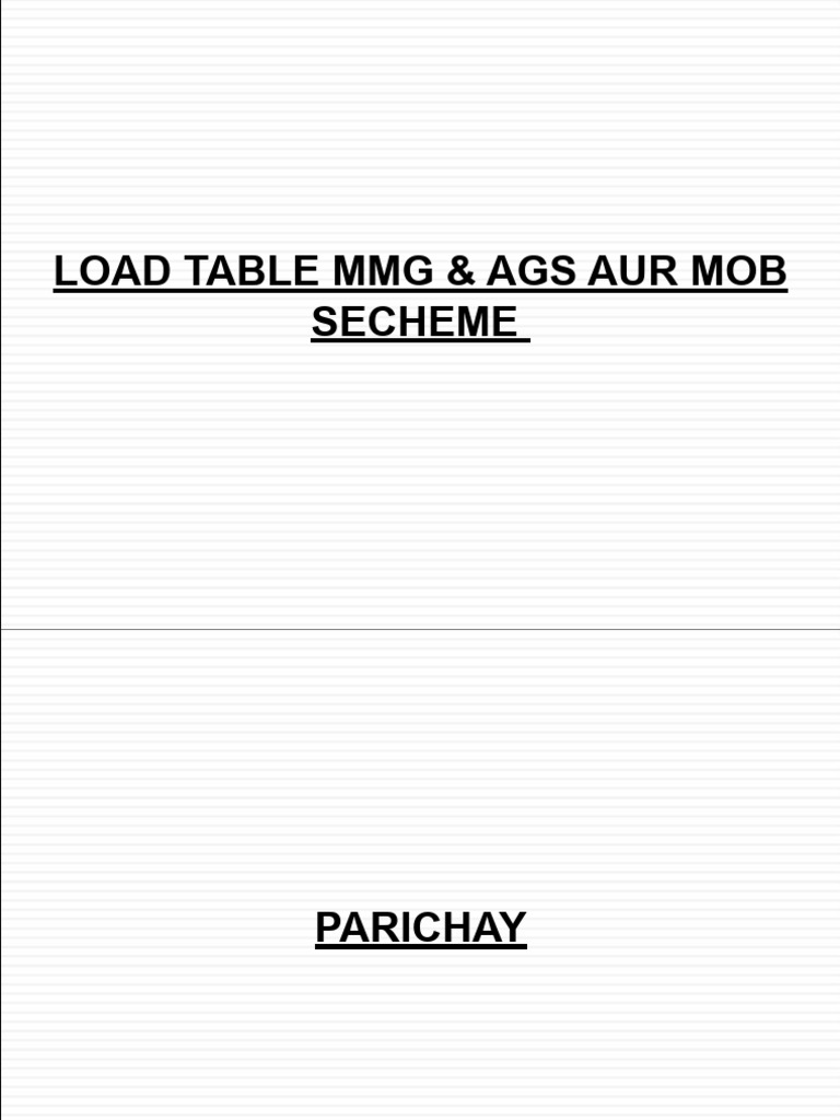 LOAD TABLE MMG & AGS Mob Scheme Sub Gurdeep 20 Jul 2022 | PDF | Weapon Design | Personal Weapons