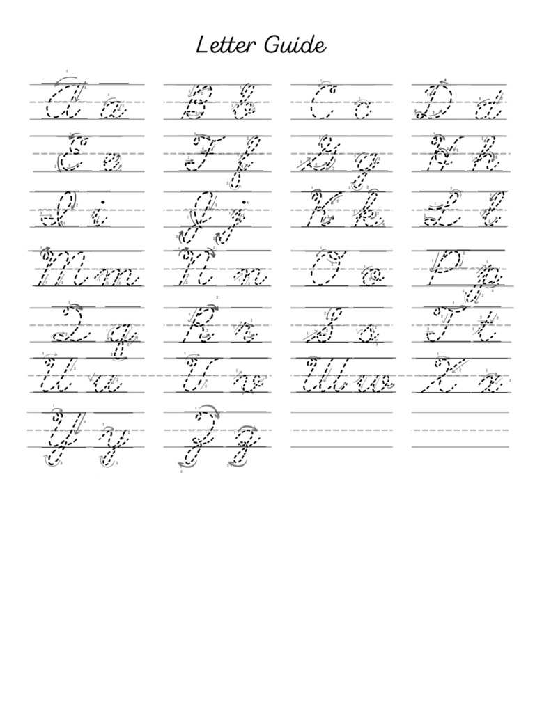 Cursive Writing | PDF