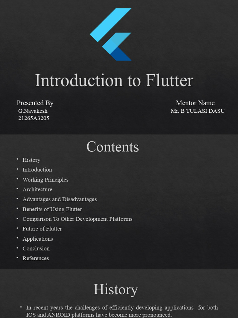 Flutter Main | PDF | Mobile App | Software Industry