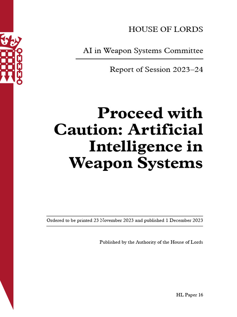 HL AI in Weapon Systems 1701607154 | PDF | Artificial Intelligence ...