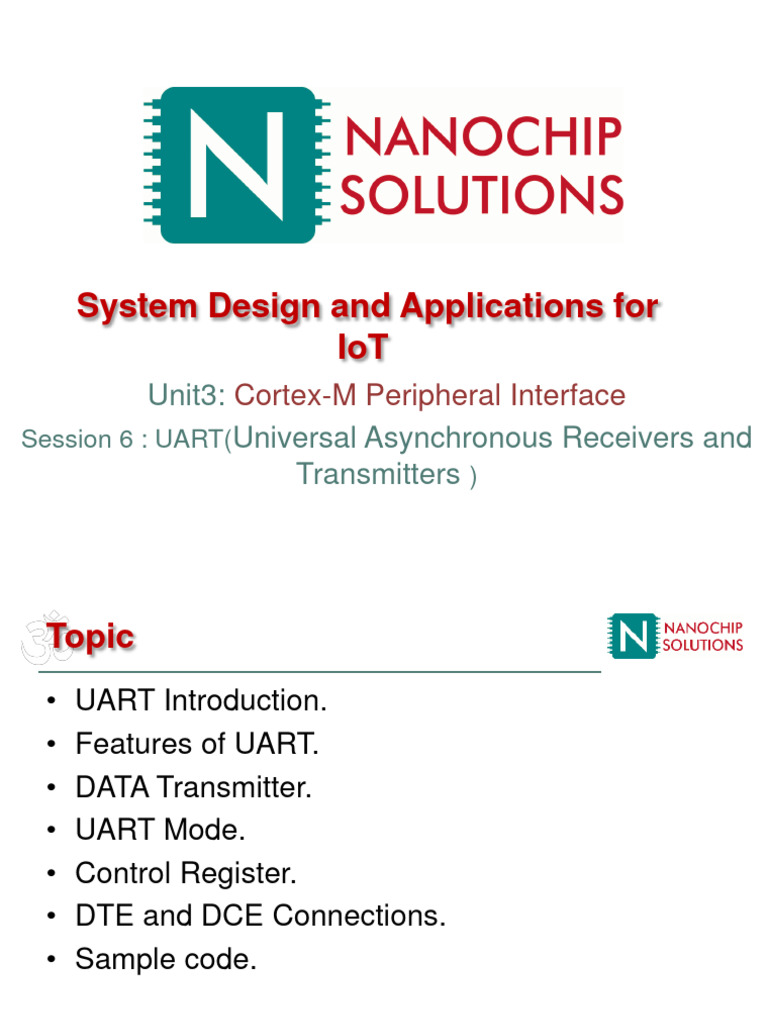 Unit 3 Session 4 Cortex M Uart | PDF | Information And Communications ...