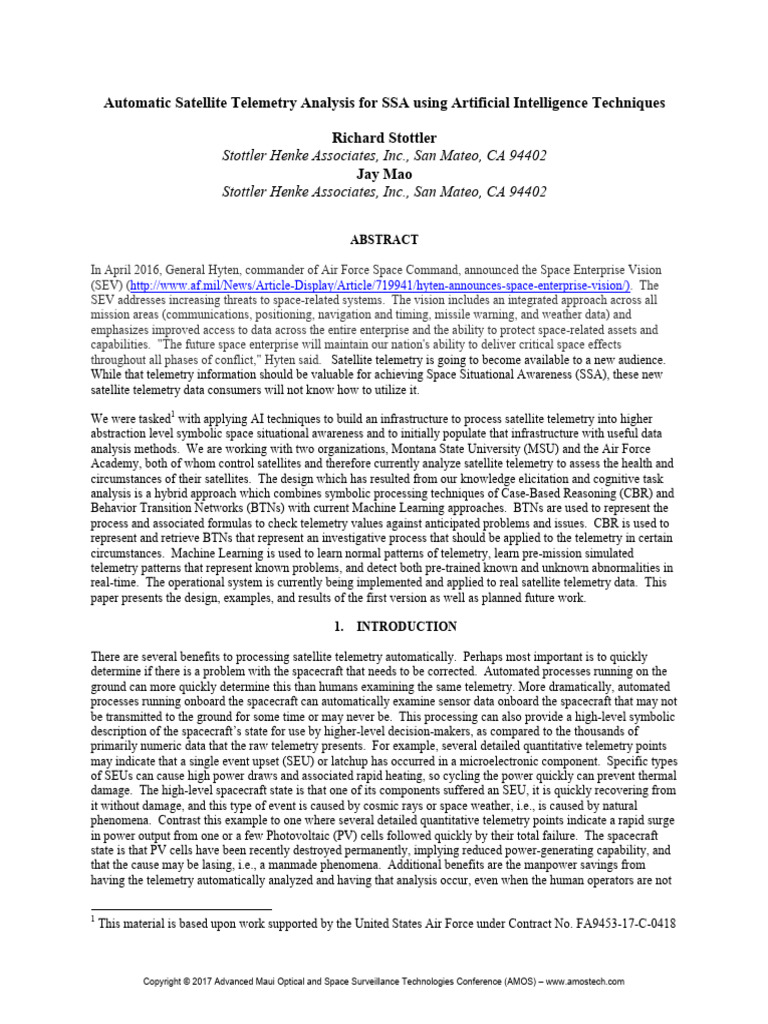 Stottler 2 | PDF | Support Vector Machine | Deep Learning