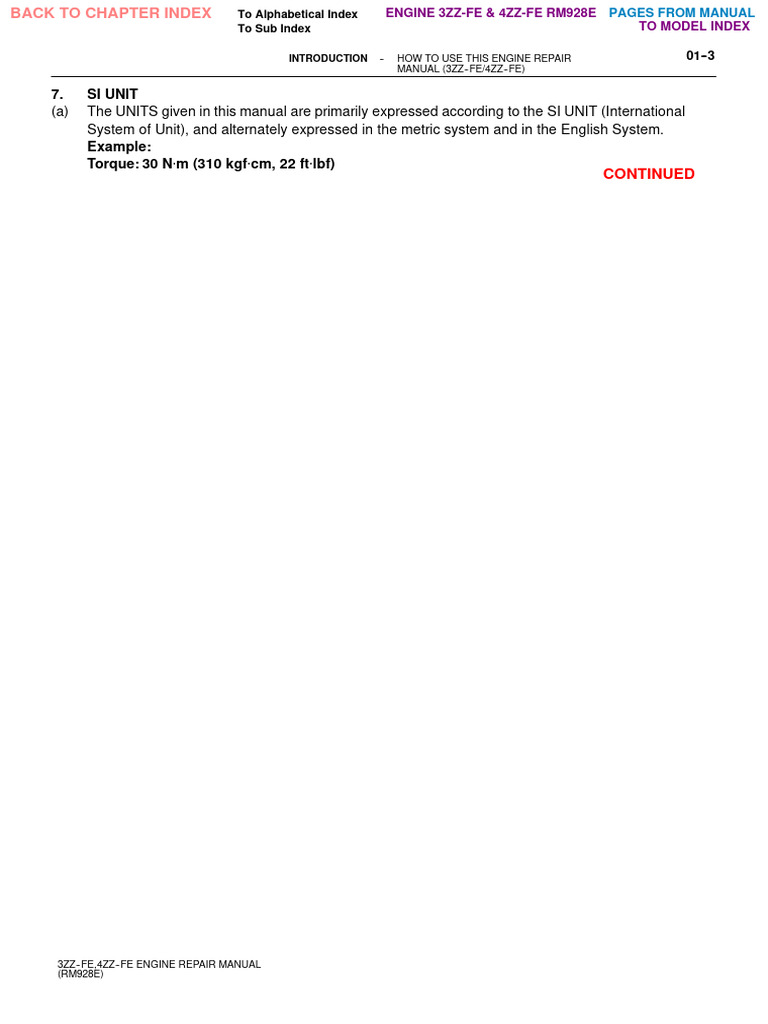 Corolla Eng Manual 3zz Fe 4zz Fe Rm928e6 Compress | PDF | Technology & Engineering | Computers