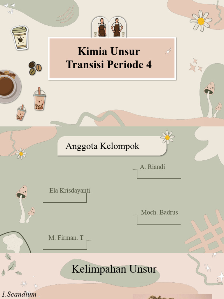 Unsur Kimia Periode 4 | PDF | Seni | Sains & Matematika