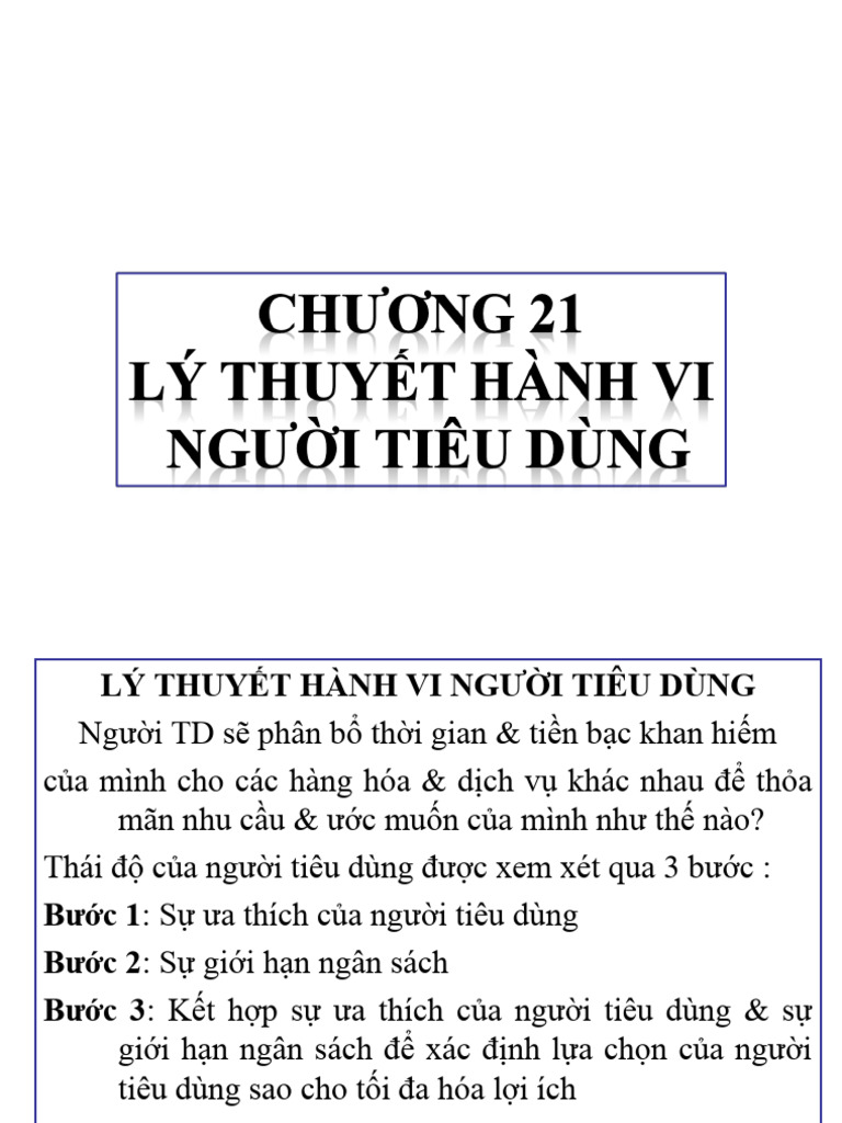Chuong 21-Ktvm Hanh Vi Nguoi Tieu Dung-In | PDF