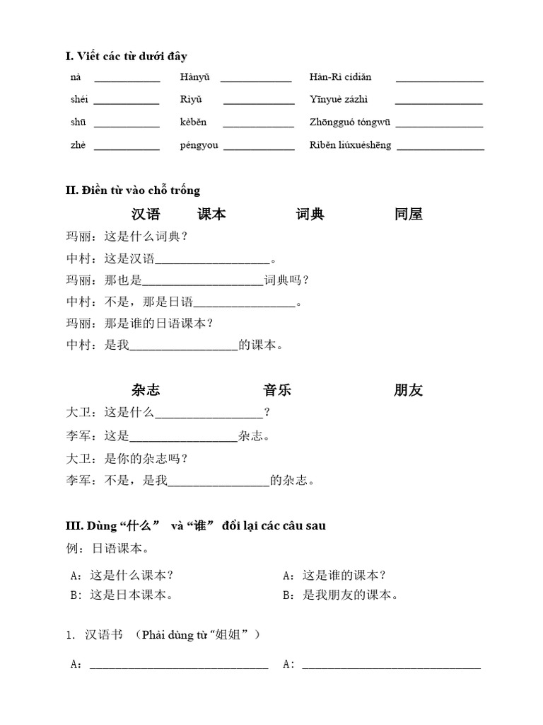 Bài tập boya bài 3 | PDF