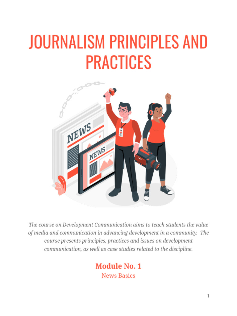MODULE 1 - News Basics | PDF | Journalism | News