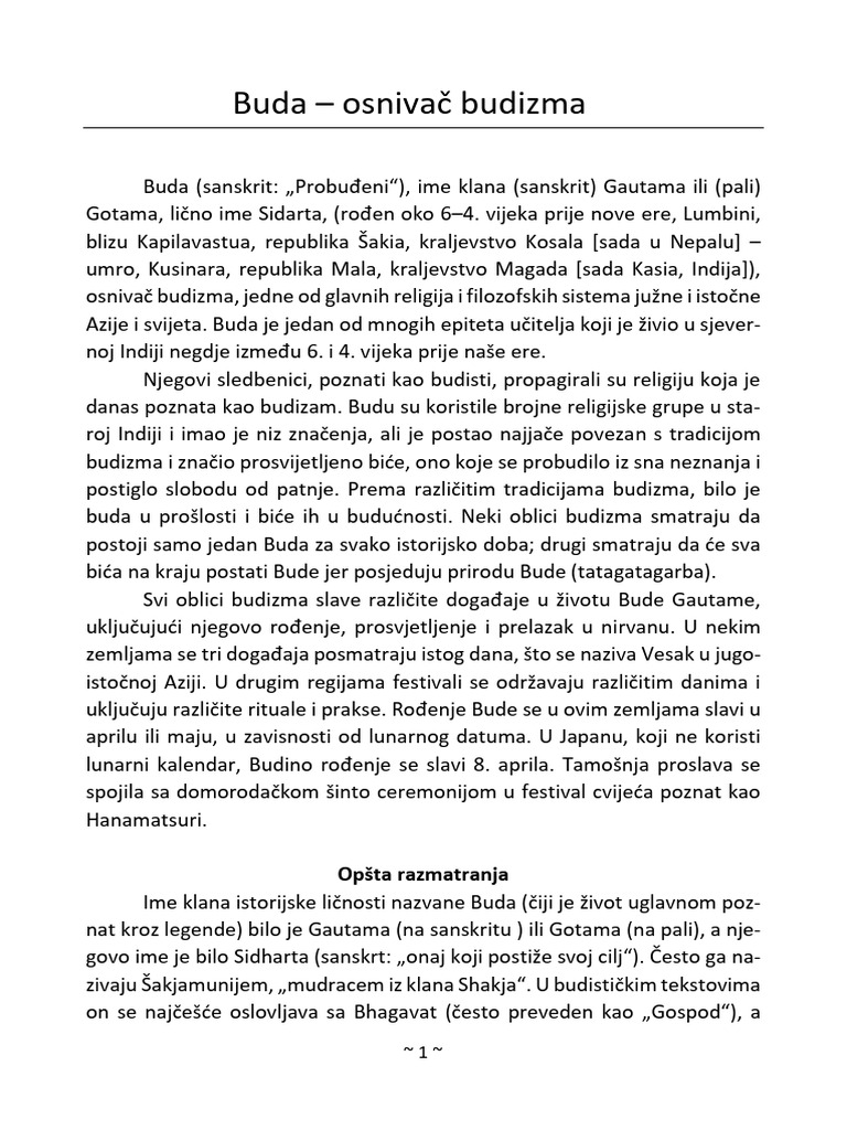 Buda 1 | PDF