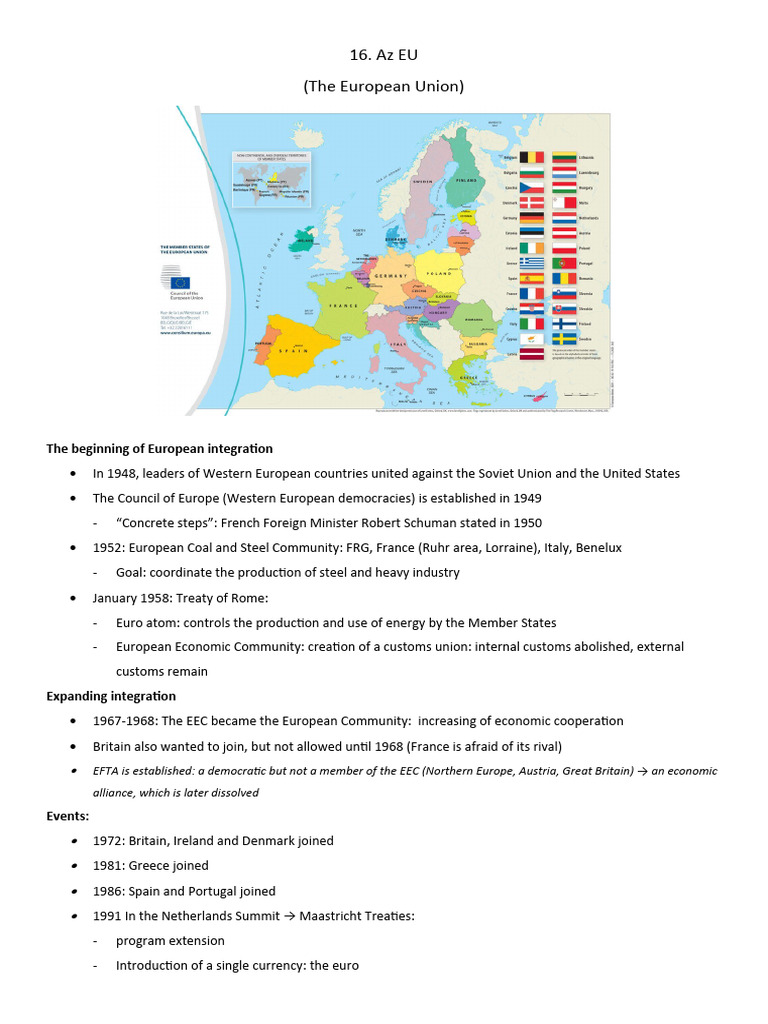 Az EU | PDF | European Union | Enlargement Of The European Union