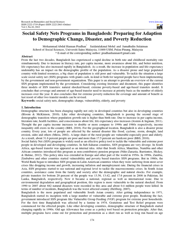 Social Safety Nets Programs in Banglades | PDF | Poverty | Poverty ... Social Safety Nets Programs in Banglades | PDF | Poverty | Poverty ...