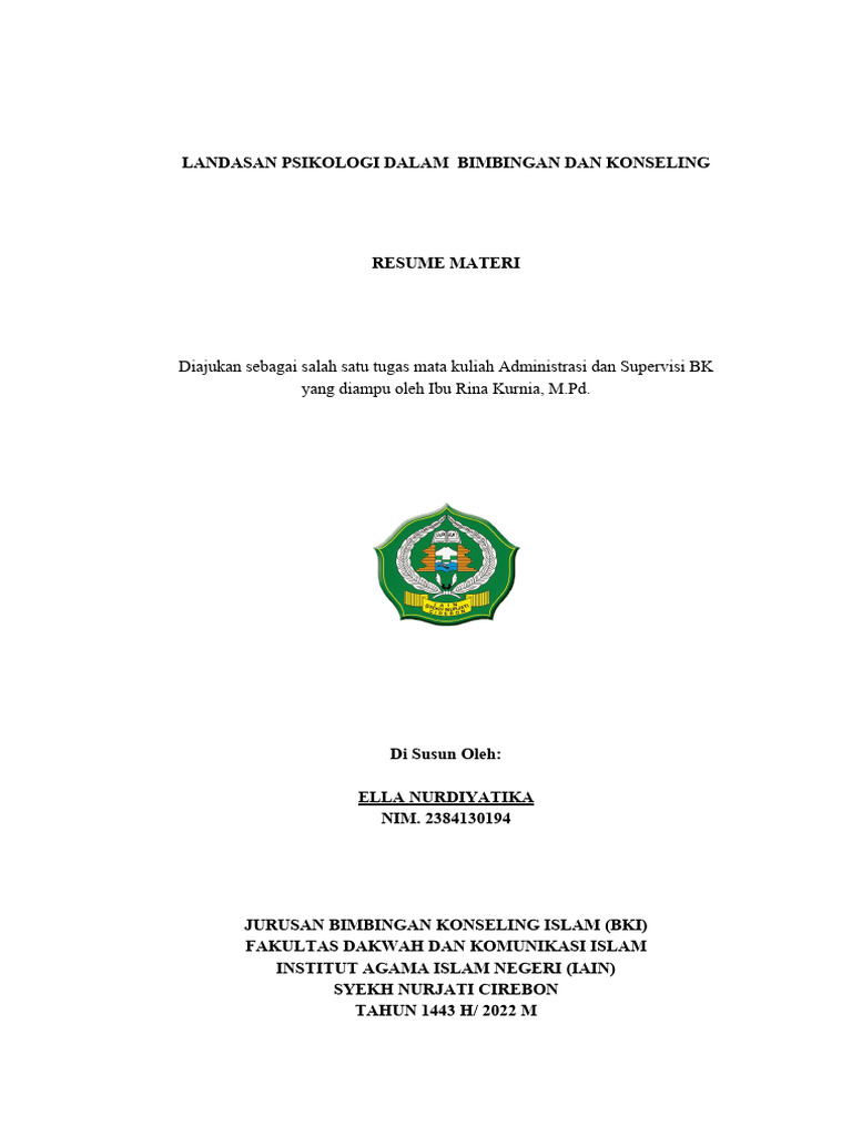 RESUME Lbki Materi 8.1 | PDF | Sains & Matematika