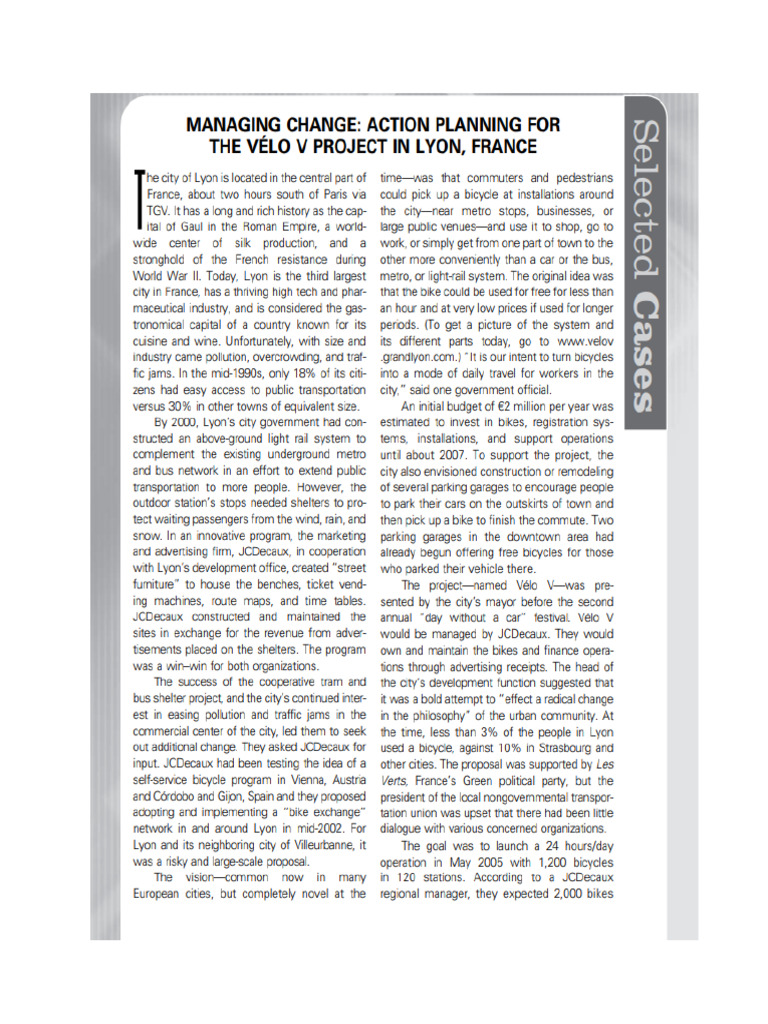 Case Managing Change | PDF