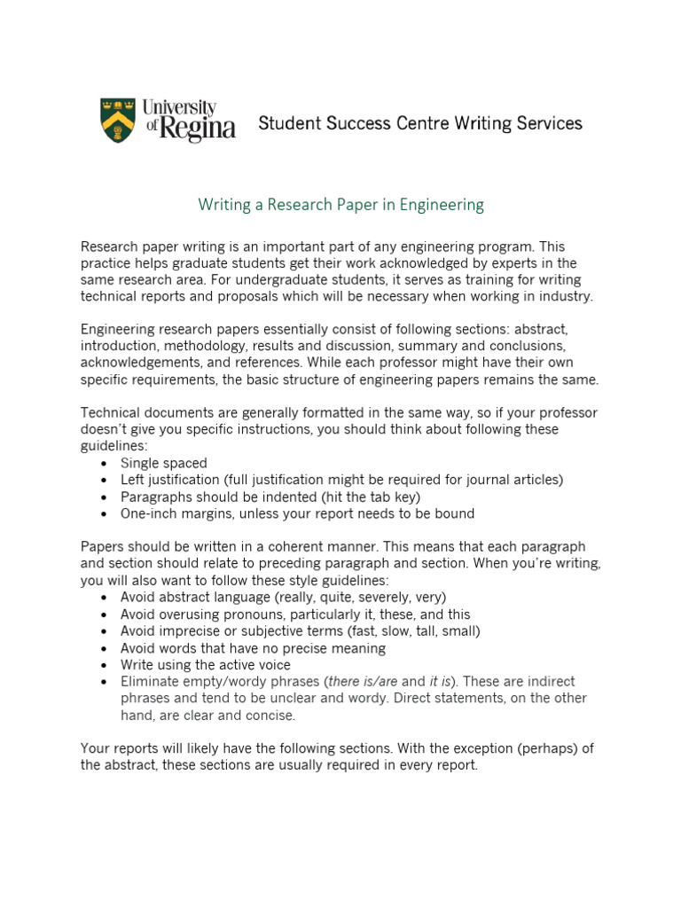 Engineering Research Paper Guide | PDF | Methodology | Cognition