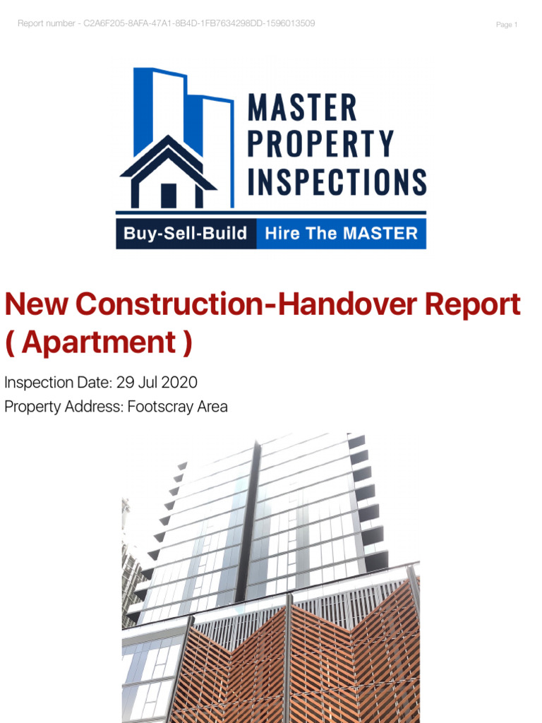 New Apartment Inspection Report | PDF | Tile | Bathroom