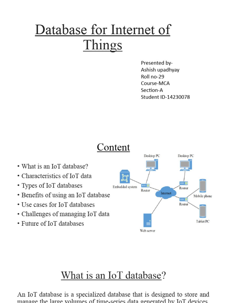 Database For Internet of Things | PDF | Internet Of Things | Databases