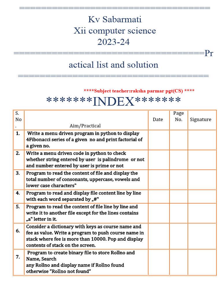 Raksha Xiics Practical 2022-23 | PDF | Databases | My Sql
