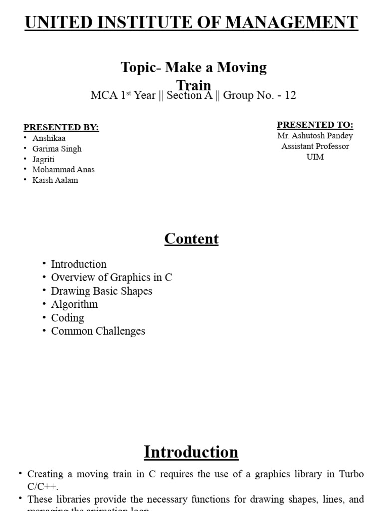 Train C | PDF | Graphics | Computer Programming