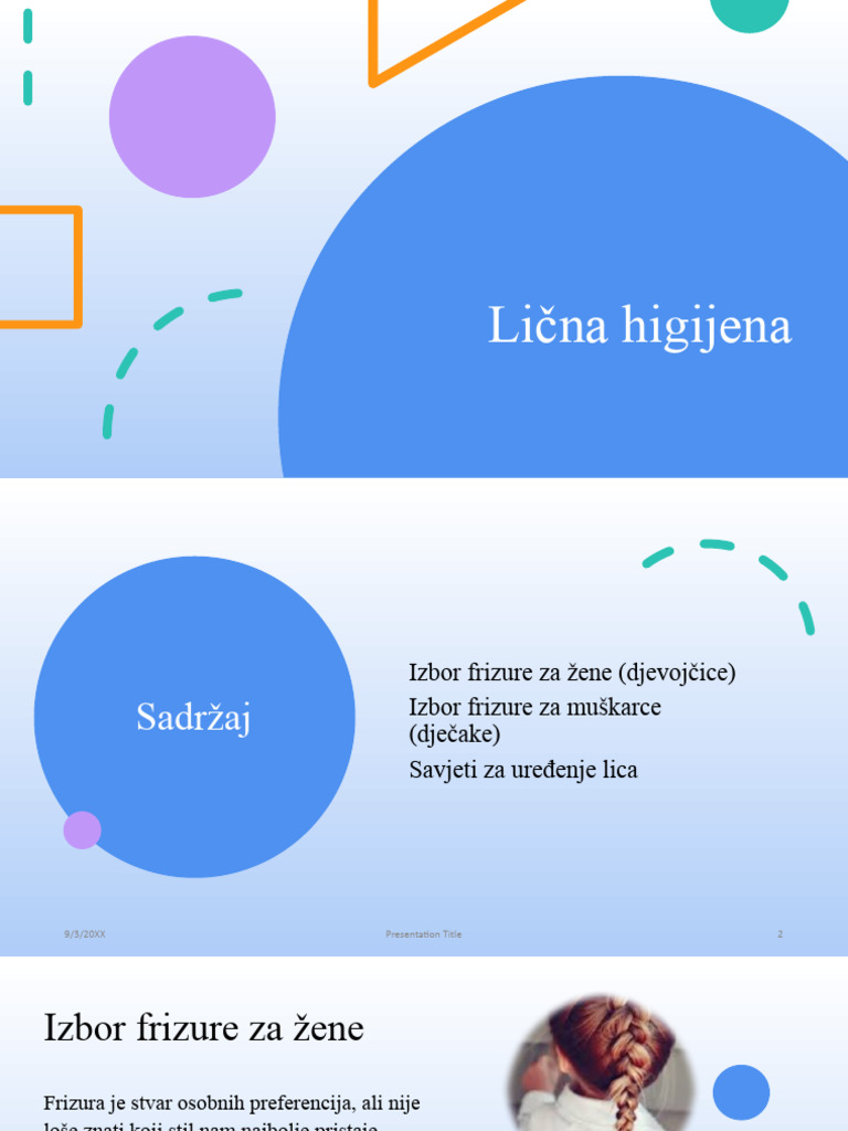 Lična Higijena - Posjeta Kozmetičara | PDF