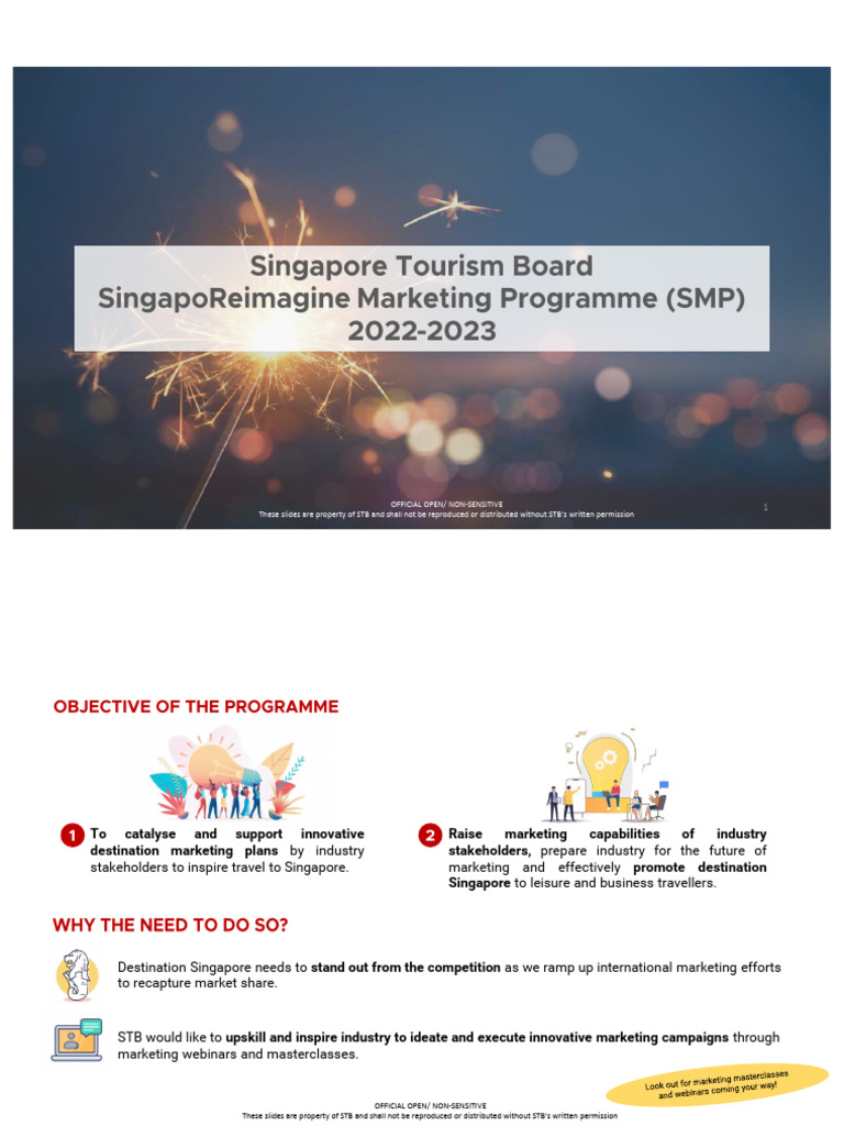 STB Marketing Program 2023 | PDF | Marketing | Tourism