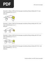 DFA Examples and Solutions Guide | PDF | String (Computer Science ...