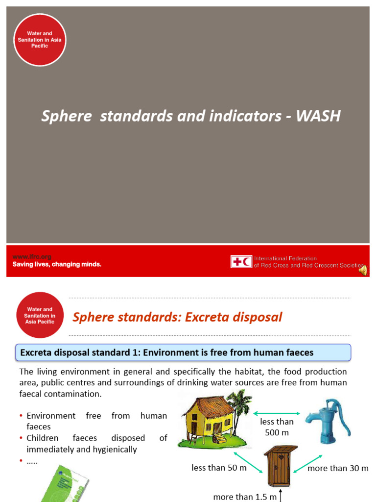 Sphere Standards in WASH 002 | PDF | Sanitation | Wash