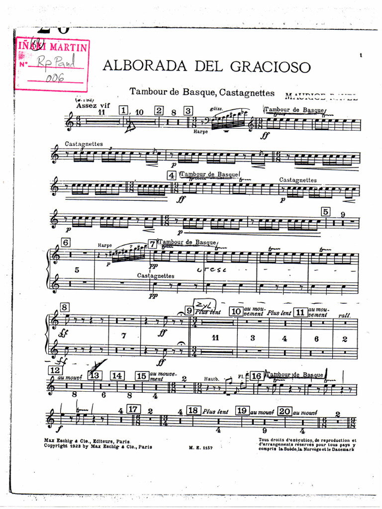 Alborada Del Gracioso. Cast | PDF