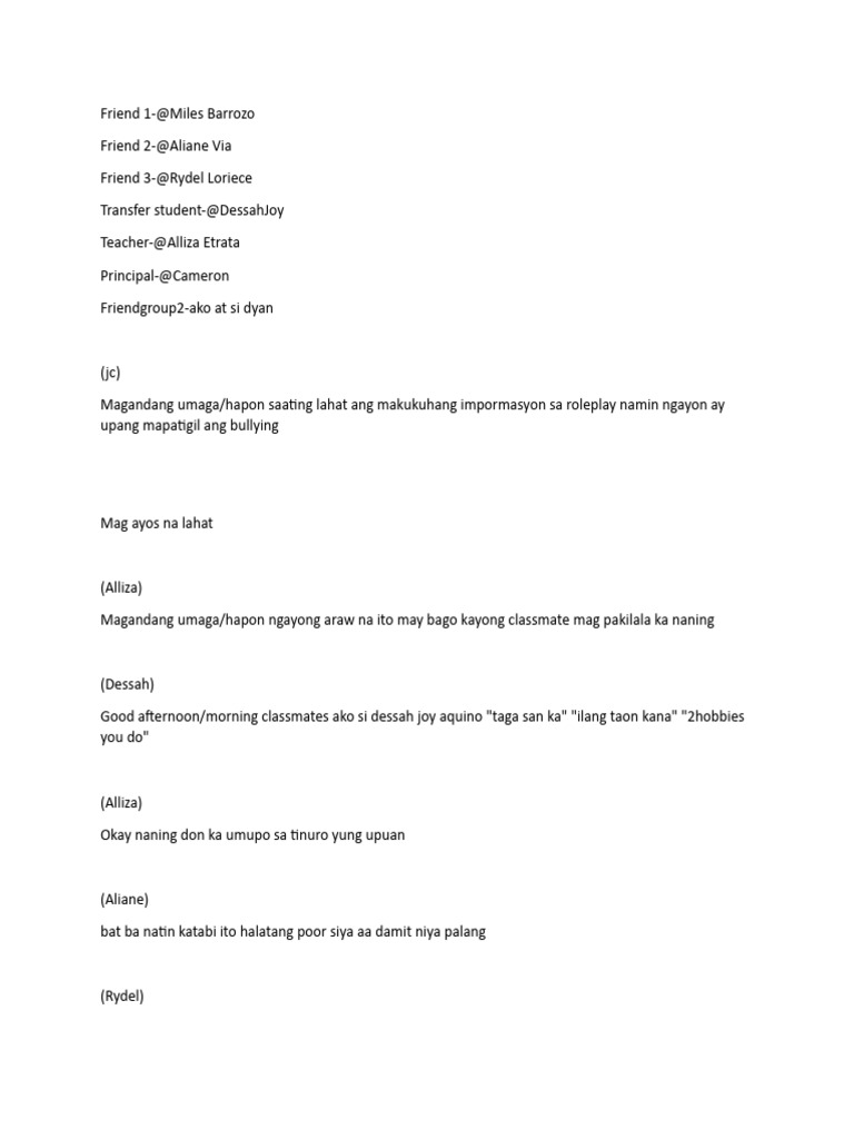 Script Filipino | PDF