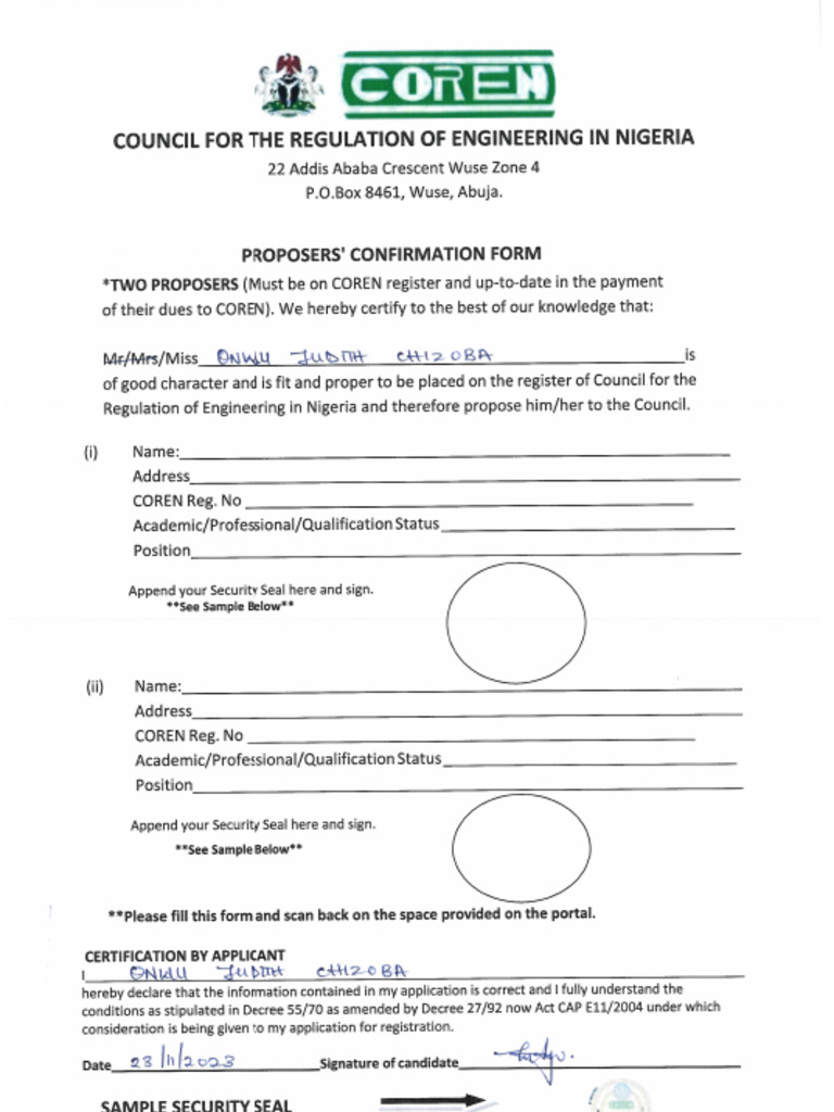 Coren Proposer | PDF