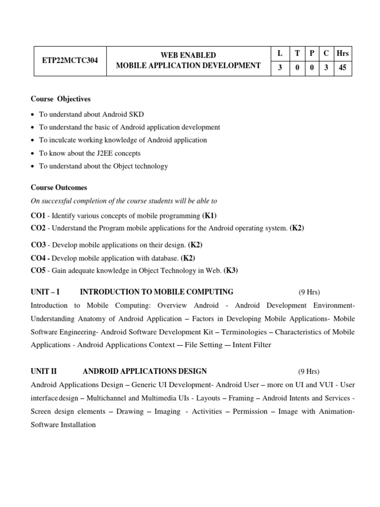 Mad Syllabus | PDF | World Wide Web | Internet & Web