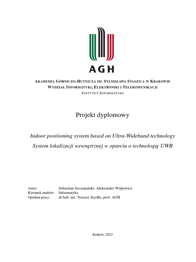 UWB Indoor Positioning for Art Galleries | PDF | Computer Network | Bluetooth