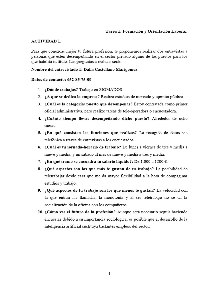 FOL01 Tarea | PDF | Marketing | Business