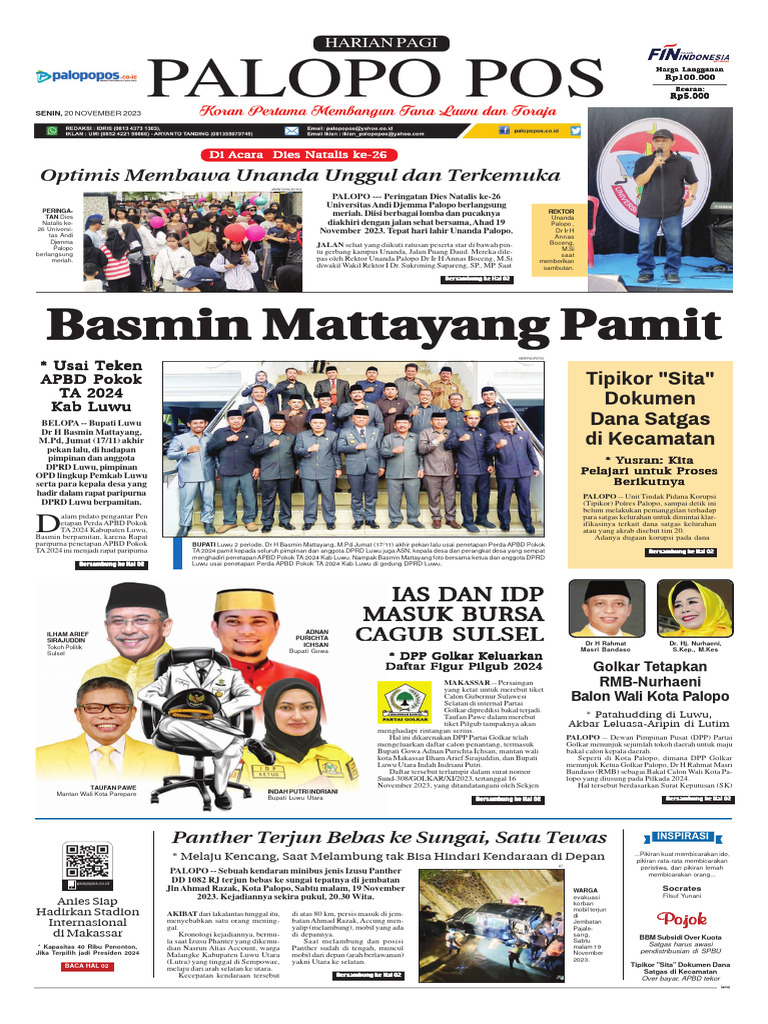 Palopo Pos - 20 November 2023 | PDF