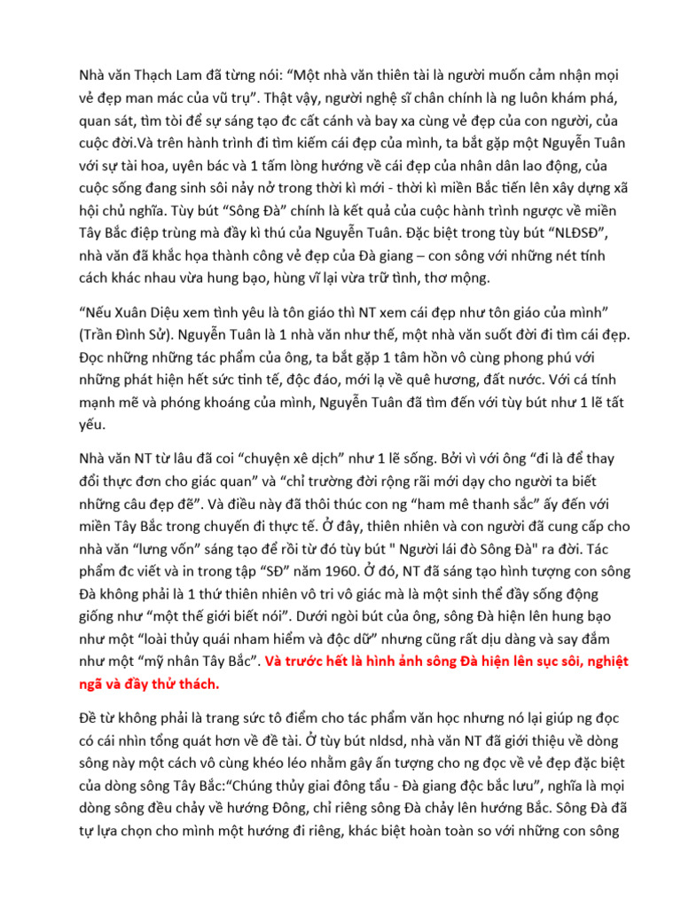 Sông Đà Hung B o | PDF