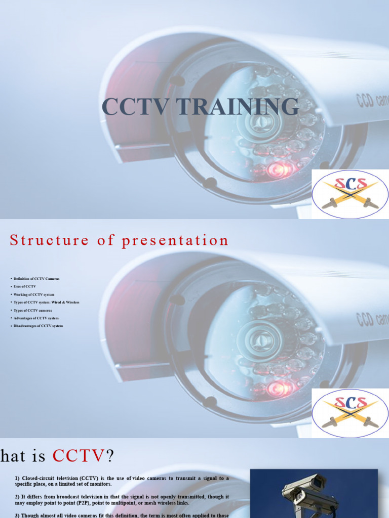 CCTV Training | PDF | Closed Circuit Television | Cable Television