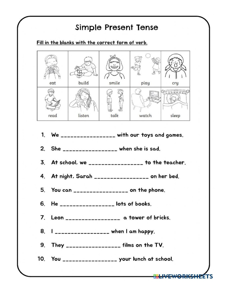 Present Tense Quiz | PDF