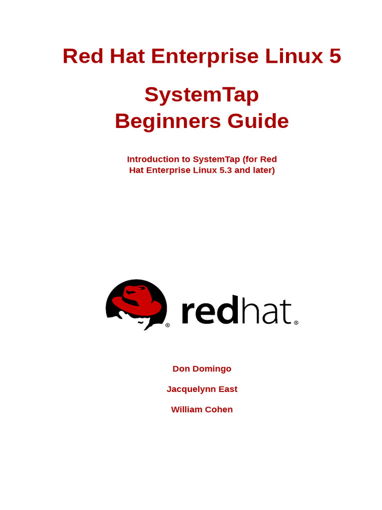 Red Hat Enterprise Linux-5-SystemTap Beginners Guide-En-US | PDF | Menu ...