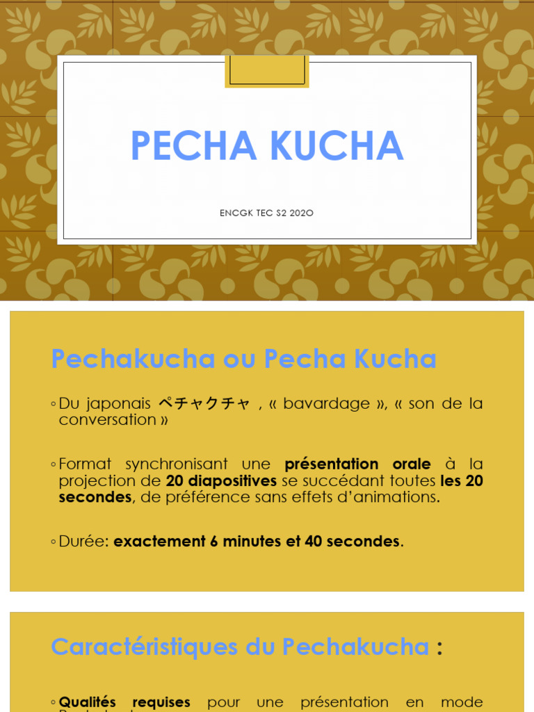 Guide pratique du Pecha Kucha | PDF | Microsoft Powerpoint