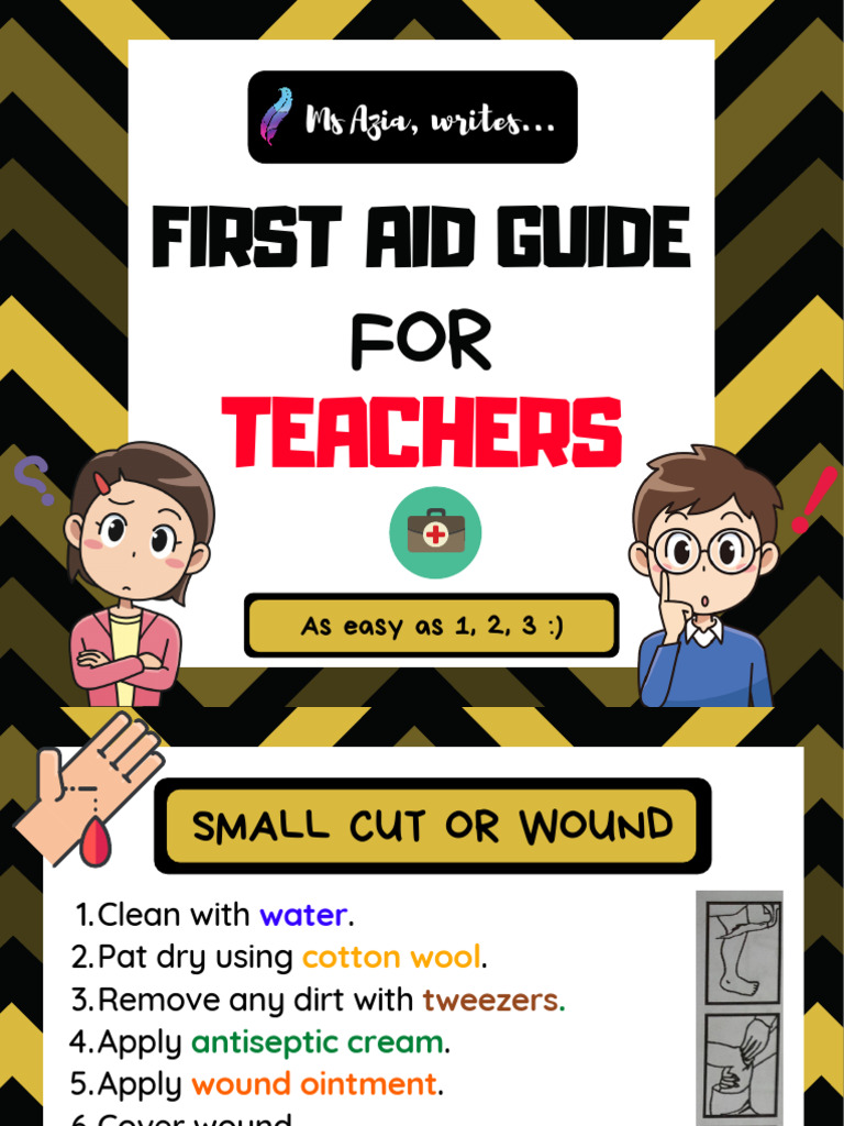 First Aid Guide For Teachers | PDF | Wound | First Aid