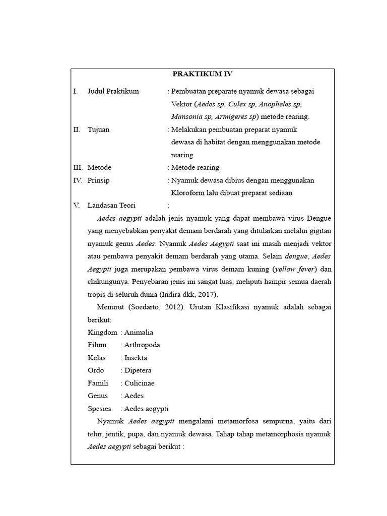 Ketikan Kel. 4 Parasitologi Praktikum | PDF | Sains & Matematika