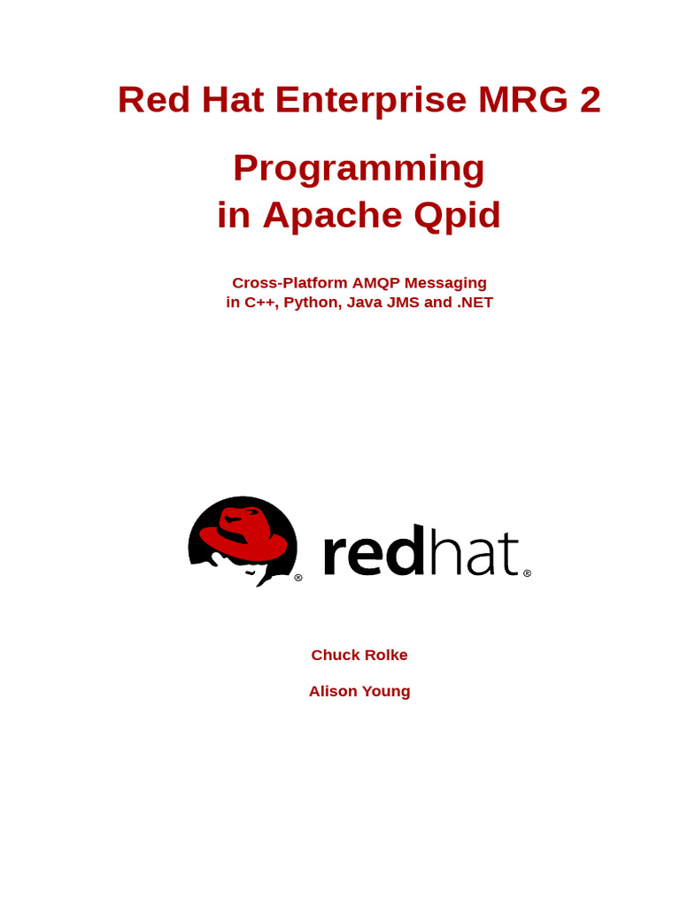 Red Hat Enterprise MRG-2-Programming in Apache Qpid-En-US | PDF ...