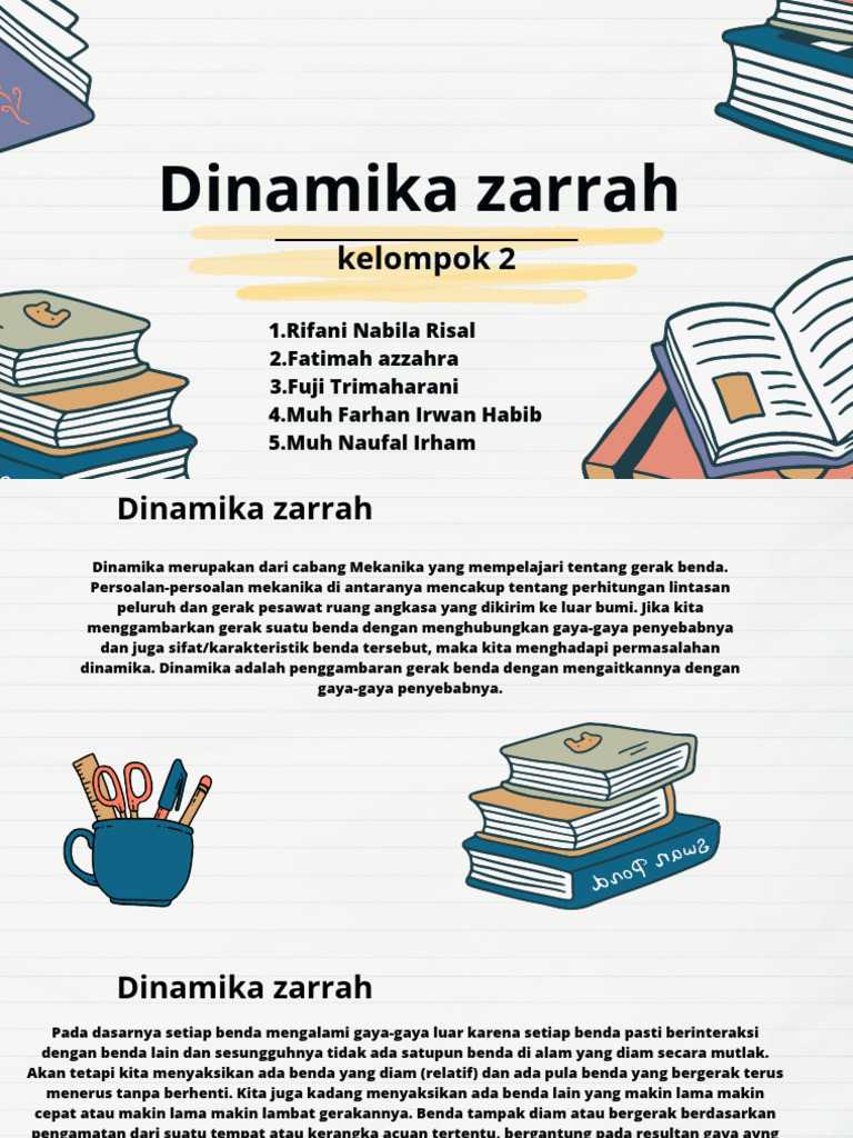 Dinamika Zarrah | PDF | Sains & Matematika