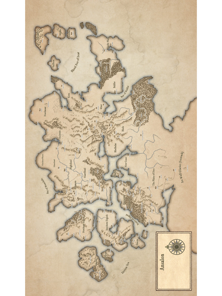 Dragonlance Map | PDF